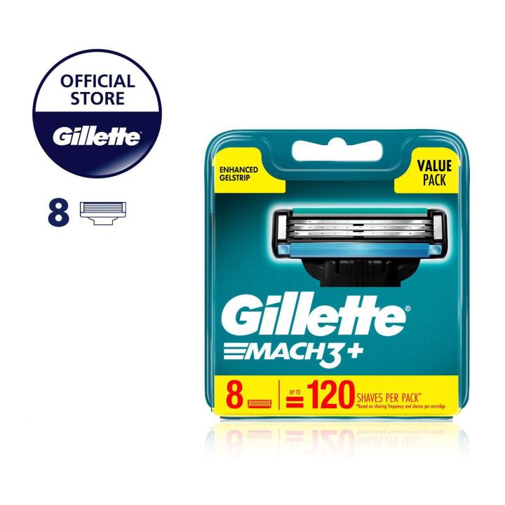 Gillette Mach3+ Razor Cartridge Refills - 8PCS (Laz Mama Shop) | Lazada ...