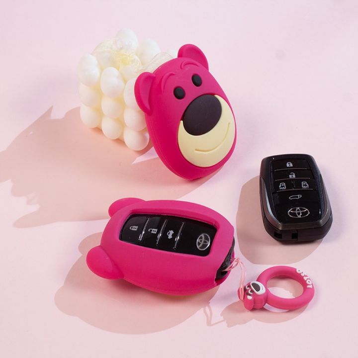 Xuming Cute Cartoon Lotso Key Cover Key Case for Toyota Alphard ...