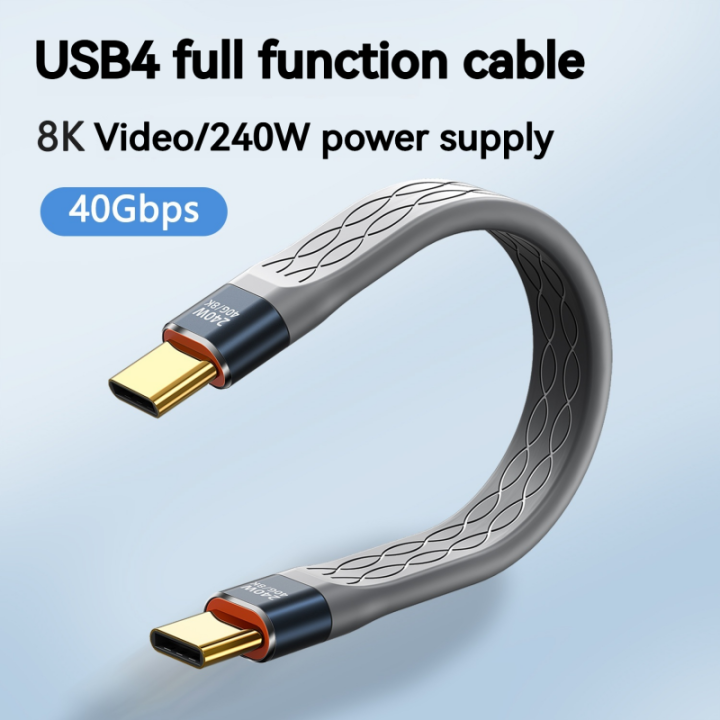 USB4 Data Cable Full Function Typec Dual Head Thunderbolt 4/3/PD240W ...