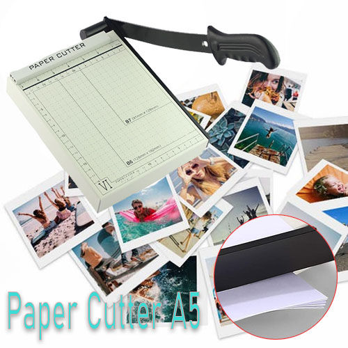#02-Metal Paper Cutter Paper Size Marker Picture Document Cutting A5 ...