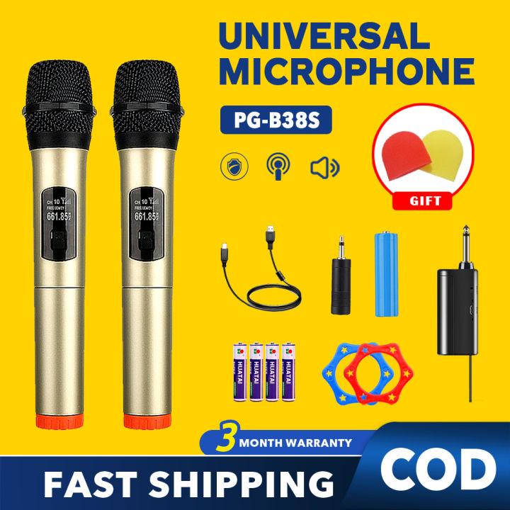 Wireless Microphone rechargeable microphones wireless Professional Dual ...
