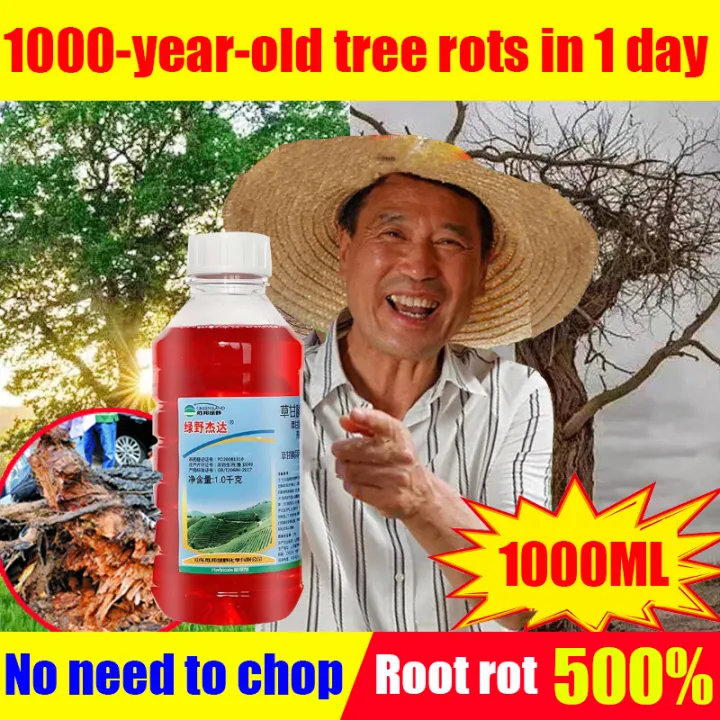 A century-old tree dies in 1 day JieDa tree killer chemical 1000g racun ...