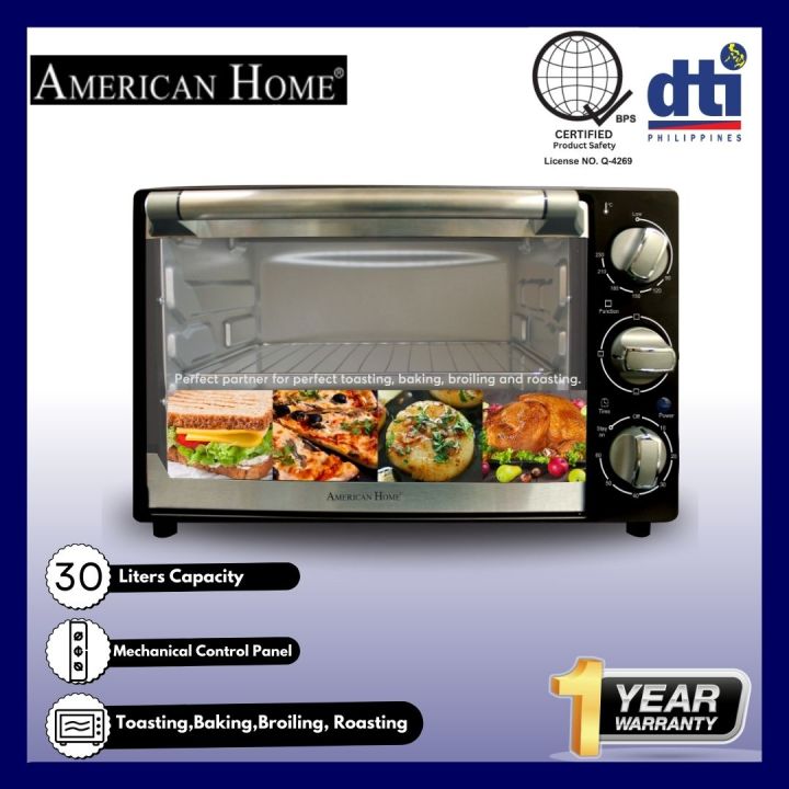 American Home AEO-G1930BL Electric Oven - 30L Silver | Lazada PH