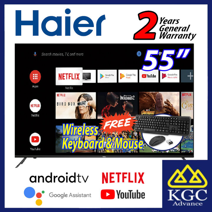 (Free Shipping) Haier 55" Android 4K UHD LED TV H55K66UG [Free Wireless ...