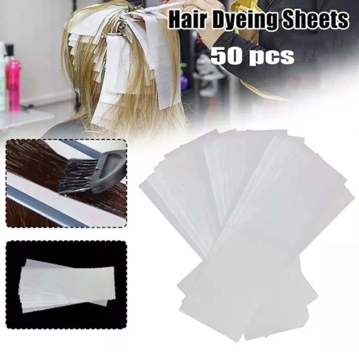 50pcs Highlight Sheets Balayage Paper Hair Coloring Tools Reusable Hair ...