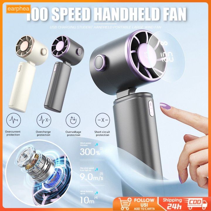 Mini Fan Rechargeable Turbo Jet Fan High Speed Fan Brushless Motor 0 ...