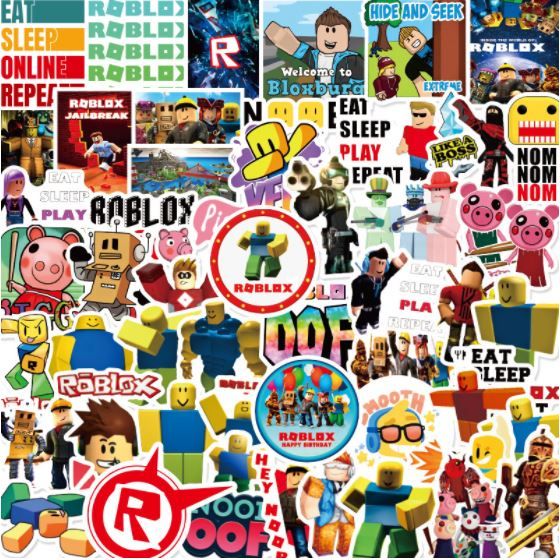 Roblox Sticker 50pcs waterproof Cartoon game cup bottle notebook ...