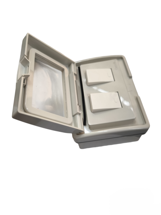 Weatherproof Plate Cover with 1 Way Switch Wide Series 16A 250V ( Omni ...