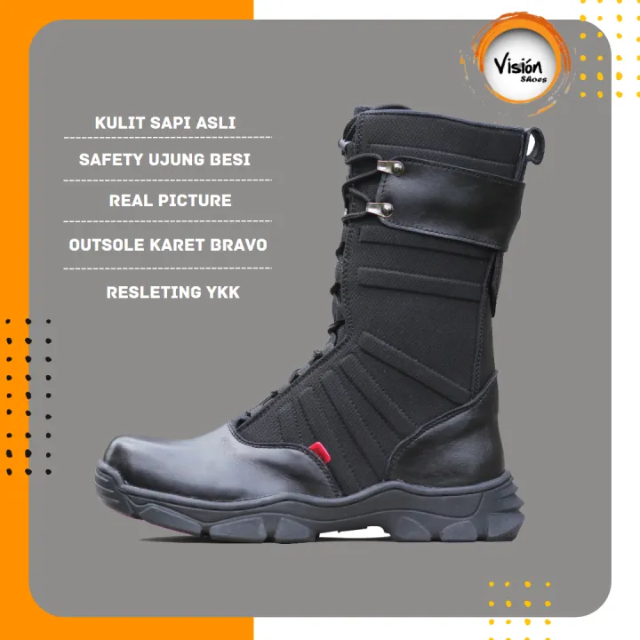 Sepatu pdl terbaru tni polisi model titan hitam ninja hatori real ...