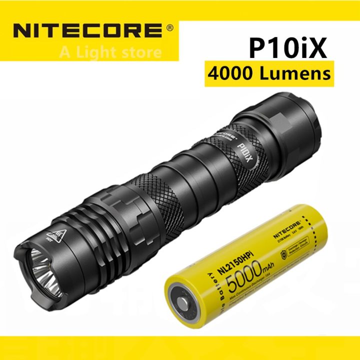 NITECORE P10iX Rechargeable Flashlight Powerful 4000 Lumens USB ...