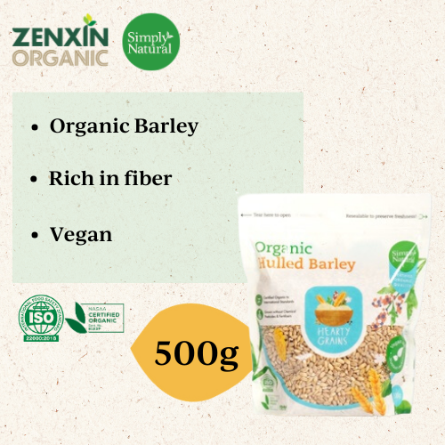 SIMPLY NATURAL Organic Hulled Barley 500g Netherlands | Lazada