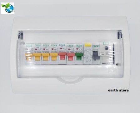 EPS 32A PVC DB BOX SET WITH 1P + N SWITCH FUSE 2P 40A 100MA RCCB/ELCB ...