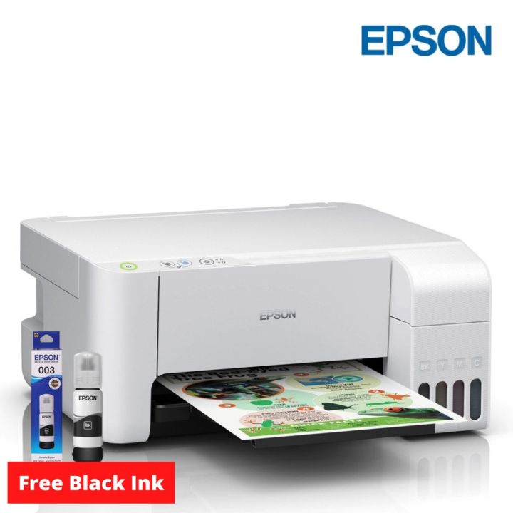 COD TERBARU Epson Printer L3210/L3216 Warna Putih /Hitam (Print, Scan, Copy) Garansi Resmi 2 ...