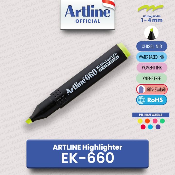 ARTLINE Spidol Highlighter Marker EK-660 | Lazada Indonesia