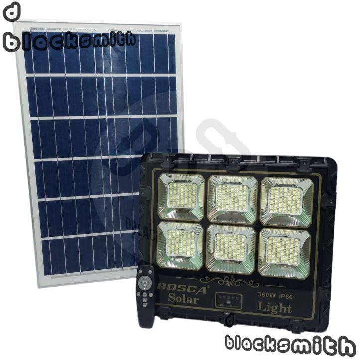 Original Bosca Outdoor Solar LED Light And Solar Panel 360W (Waterproof ...