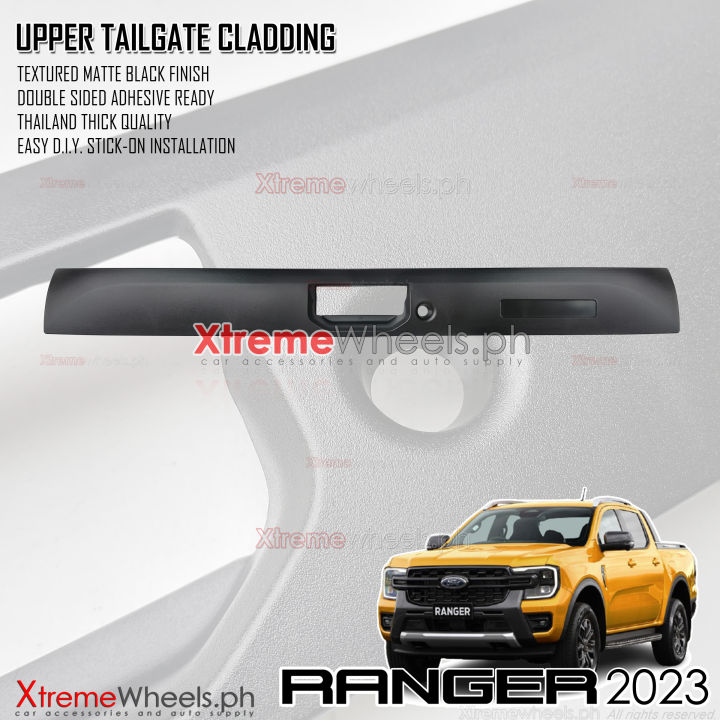Ford Ranger 2023-2025 Rear Bumper Tailgate Upper Cladding (ST062) Matte ...