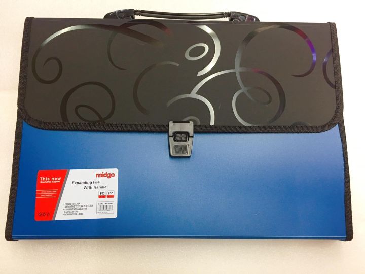 Long SIze Expanding Plastic File Case File Folder Pockets Document Bag ...