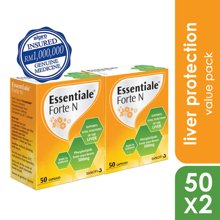 (Value Pack) Essentiale Forte N 300mg 50s x 2 (Liver Protection) | Lazada
