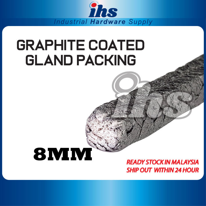 Graphite coated gland packing - approx 8mm | Lazada