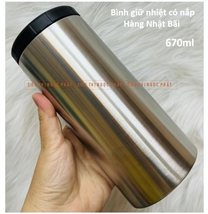 Bình Giữ Nhiệt NHẬT có Nắp_Hàng Nhật Bãi_670ML | Lazada.vn