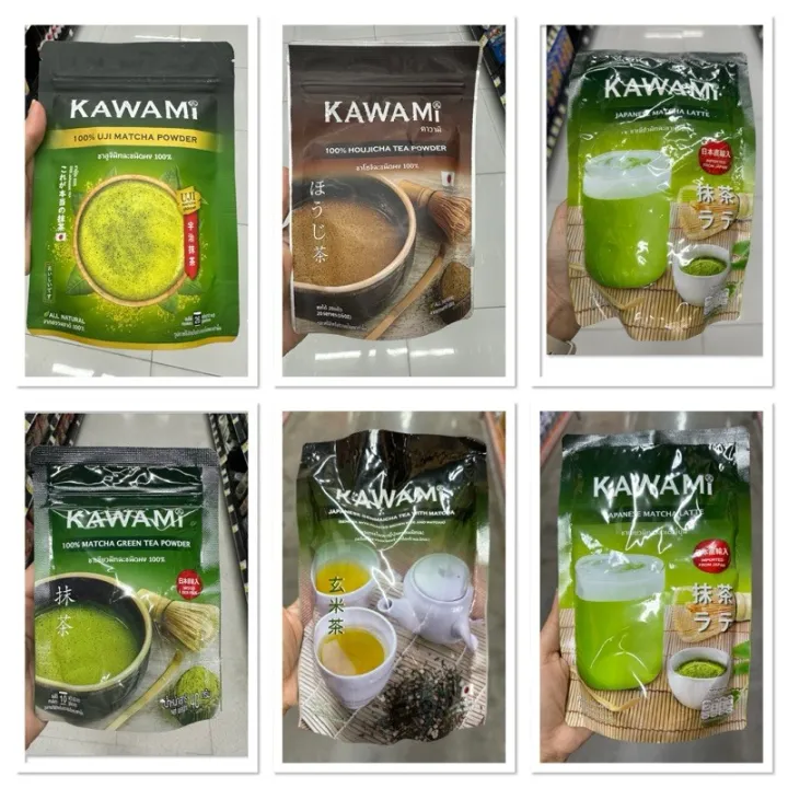 ชาเขียว มัทฉะ ชนิดผง คาวามิ 40- 100 G. 100% Matcha Green Tea Powder ...