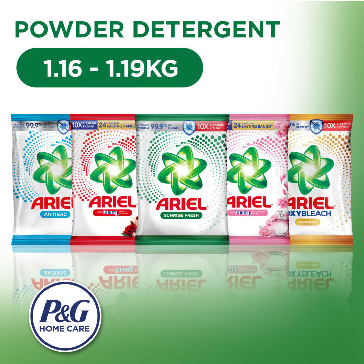 Ariel Powder Detergent Sunrise Fresh Floral Passion Antibac Golden ...