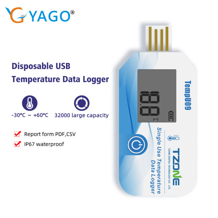 RCYAGO PDF Disposable USB temperature data logger temperature recorder ...