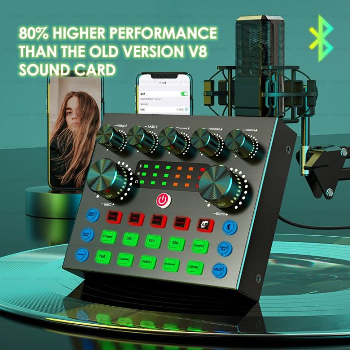 100% original V8S Live Sound Card for Audio Mixer Streaming, Bluetooth ...