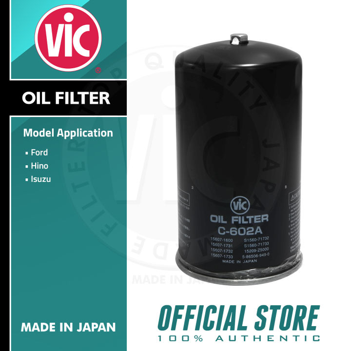 VIC Oil Filter C-602A for Hino HO7D/JO8C, IHC B7039/ P550371/ LF3630 ...