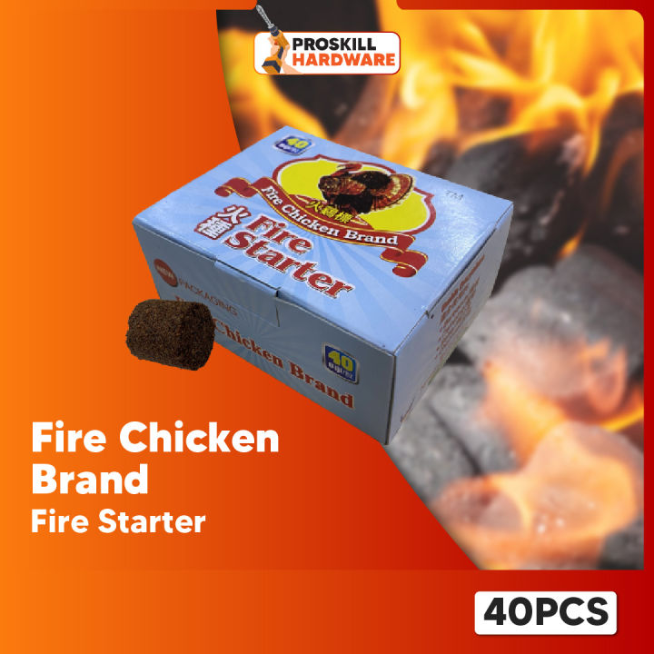 PROSKILL HARDWARE Fire Starter Fire Chicken Brand Charcoal Burning ...