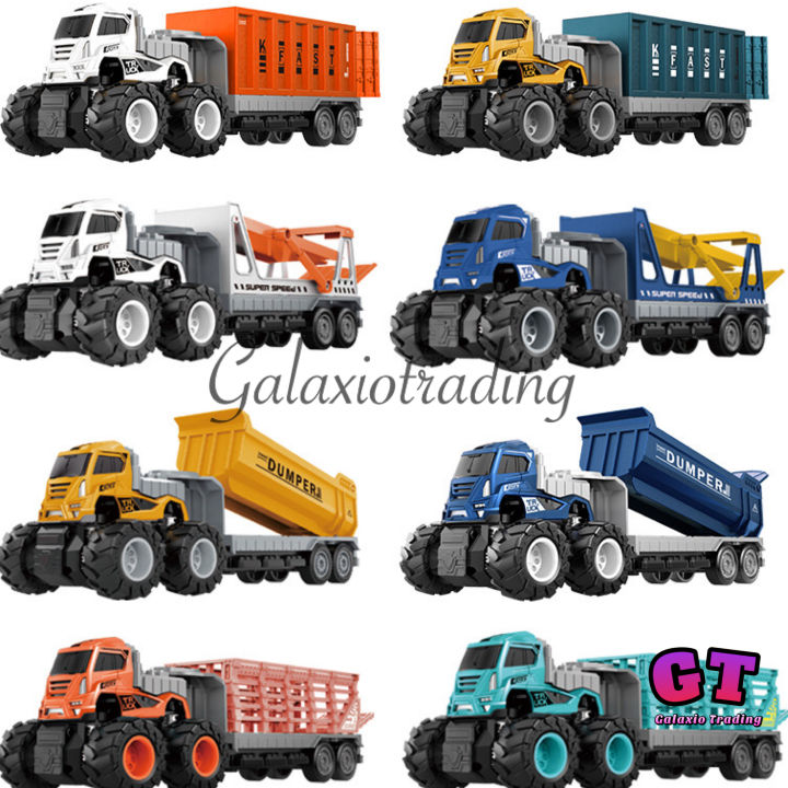 ⚡️READY STOCK⚡️ GT Monster Dumper Truck Trailer Container Fence Truck ...
