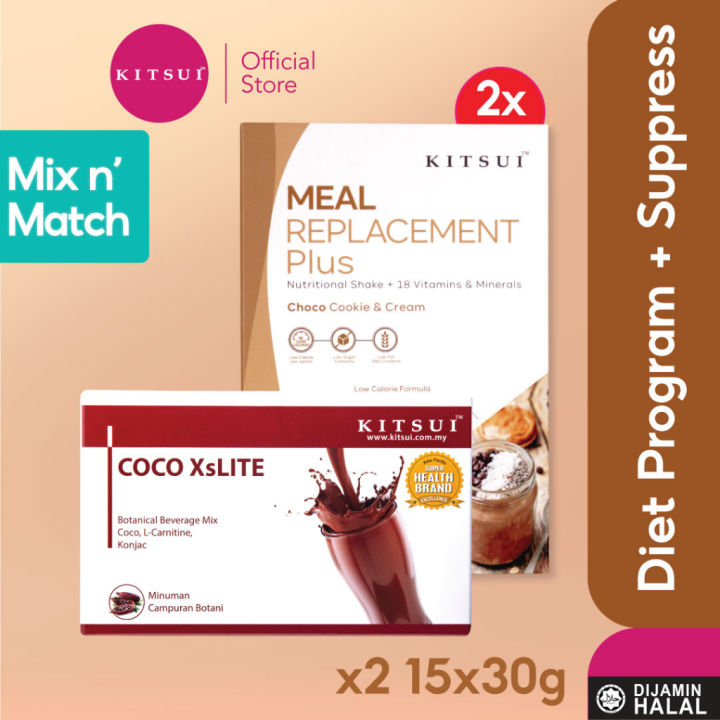 Mix n Match KITSUI Meal Replacement Plus (KMRP) + KITSUI COCOXsLite ...