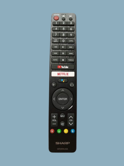 REMOT REMOTE SMART TV LED SHARP AQUOS ANDROID GB326WJSA FOR 2T-C32BG 2T ...
