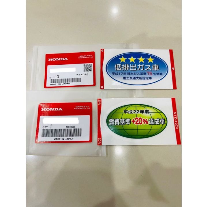 Honda JDM Globe Star Sticker Set | Lazada