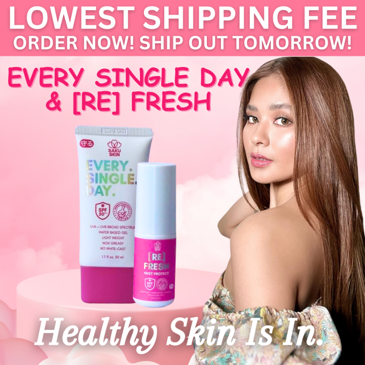 [INES & CO. PH] SAKU SKIN by Bloom Project | Every Single Day Sunscreen | Re Fresh Protect Mist ...