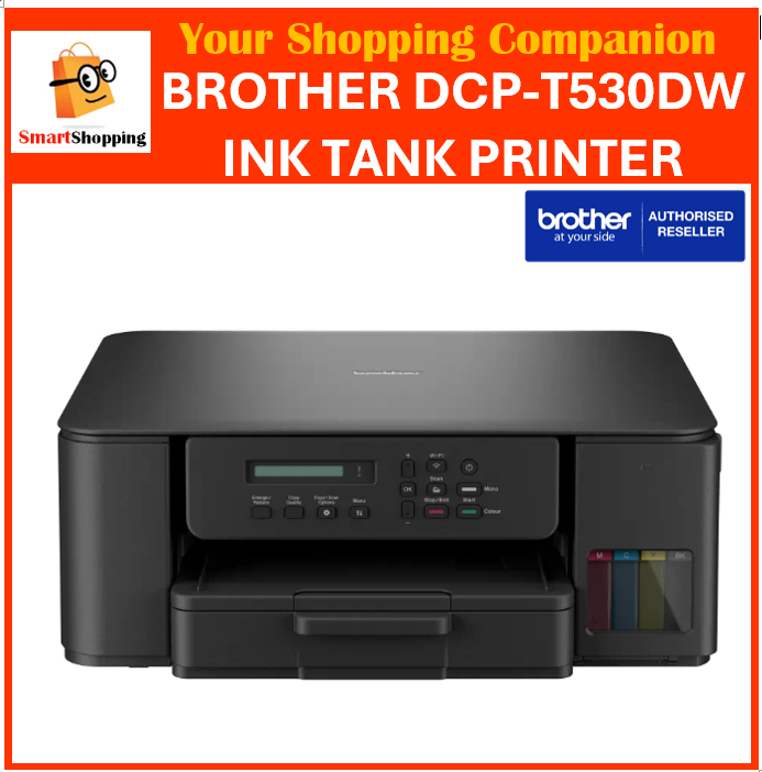 Brother DCP-T530DW T530DW T530 Wireless Ink Tank Printer Compact sized Print Scan Copy colour ...