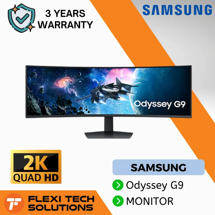 Flexi Tech Samsung 49" Odyssey G9 G95C DQHD Curved Mini LED Gaming Monitor 240Hz | Lazada