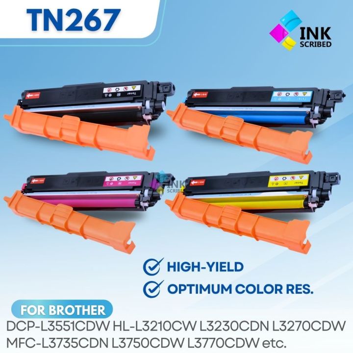 INKSCRIBED TN-267 TN267 Compatible Toner Cartridge for Brother HL ...