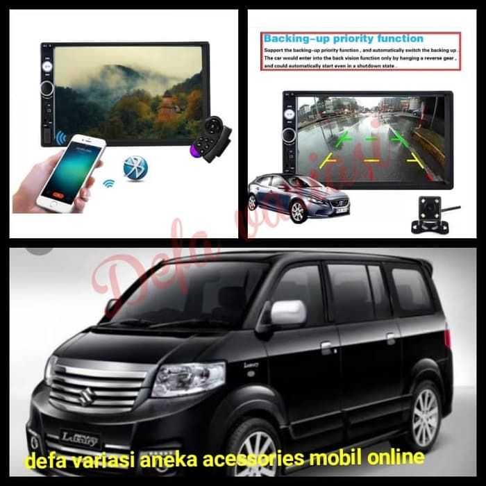 head unit mobil Doblle Din LED dengan mirror link android APV | Lazada ...