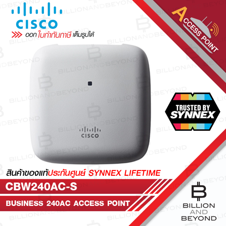 CISCO CBW240AC-S Business 240AC 802.11ac 4x4 Wave 2 Access Point Ceiling Mount BY BILLION AND ...
