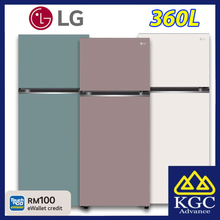 LG 360l 2 door top freezer fridge inverter gn-b33pbgb | Lazada PH
