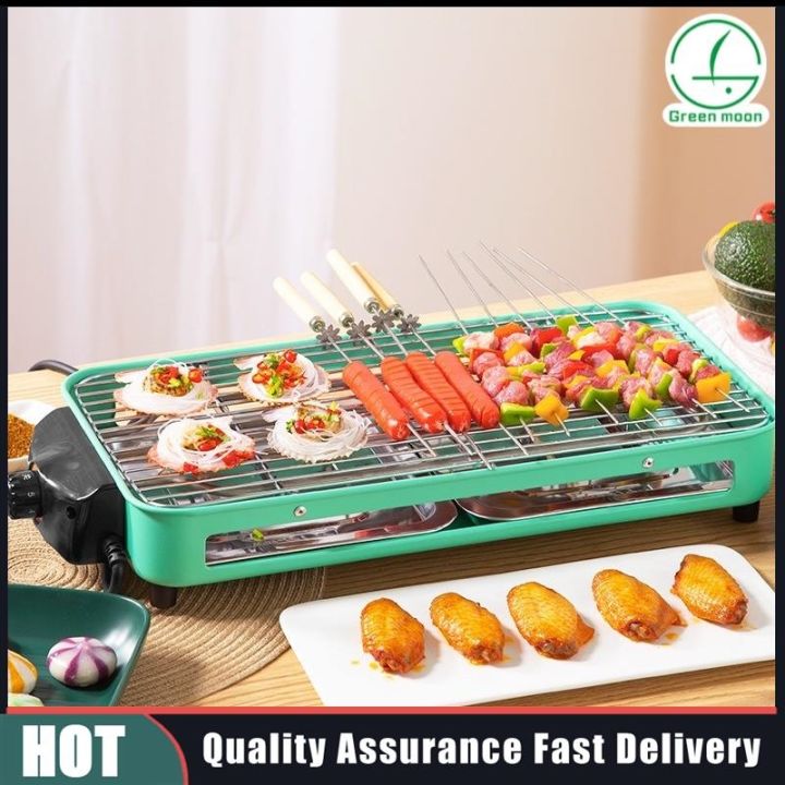 Green moon Multi-functional Simple Electric Green BBQ Grill | Lazada PH