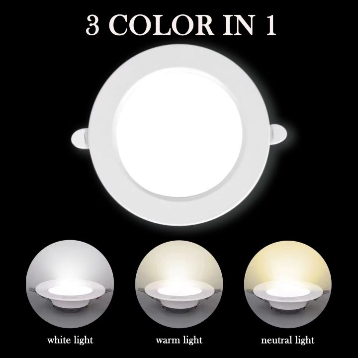 LED 5W 7W Pin Lights Downlight Recessed Panel Ceiling Light, 3 Color ...