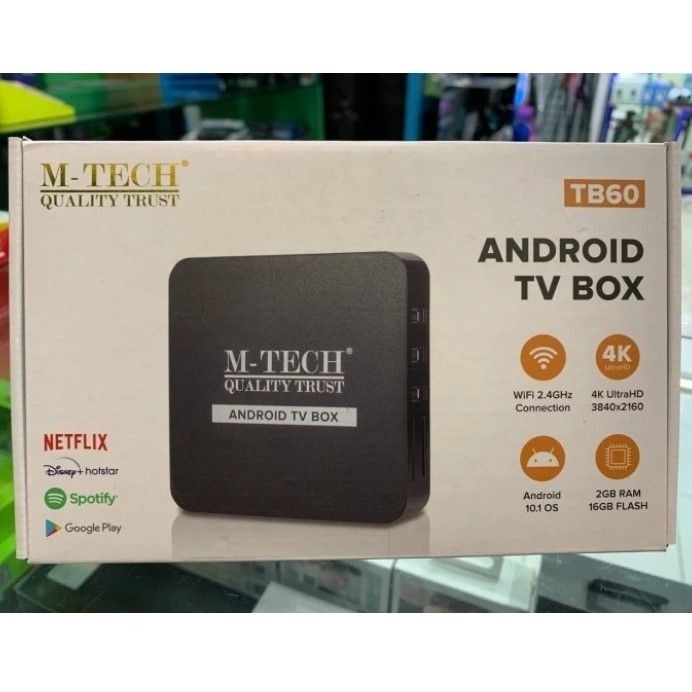 Android TV Box MTECH TB60 - Android 10.1 4K 2/16GB Smart TV Converter ...