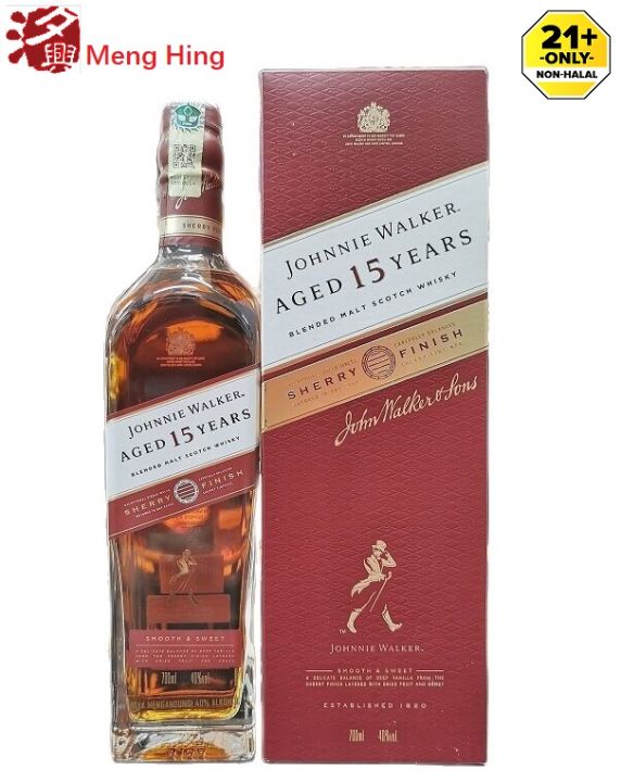 Johnnie Walker Aged 15 Years Sherry Finish Blended Malt Scotch Whisky ...