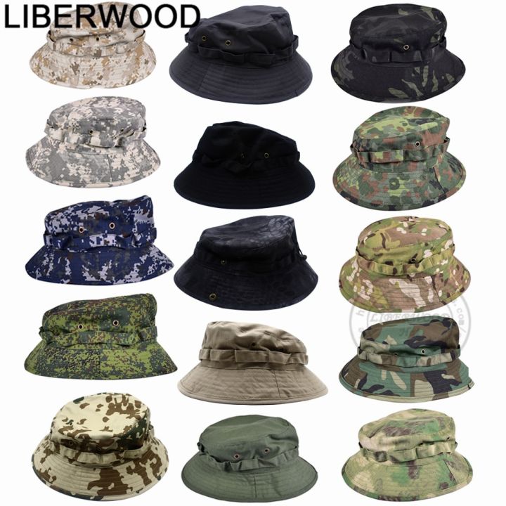 LIBERWOOD Boonie Hat Military Bucket Hats For Safari Men Women Hunting ...