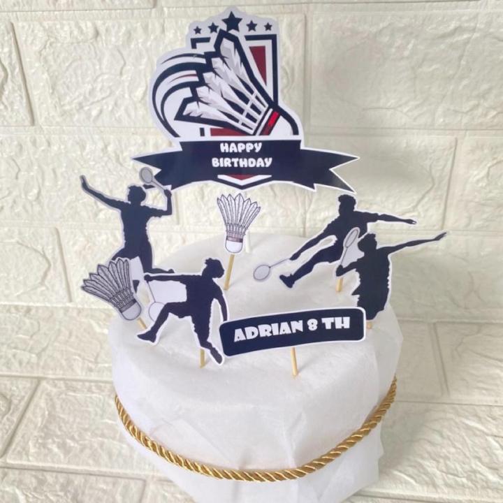 Topper Ulang Tahun Badminton / Topper Cake Badminton | Lazada Indonesia