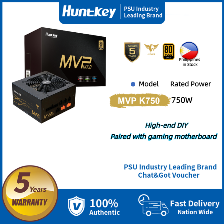 Huntkey | 80PLUS Gold power supply units Premium Brand MVP Series K750 K850 90%+ High Conversion ...