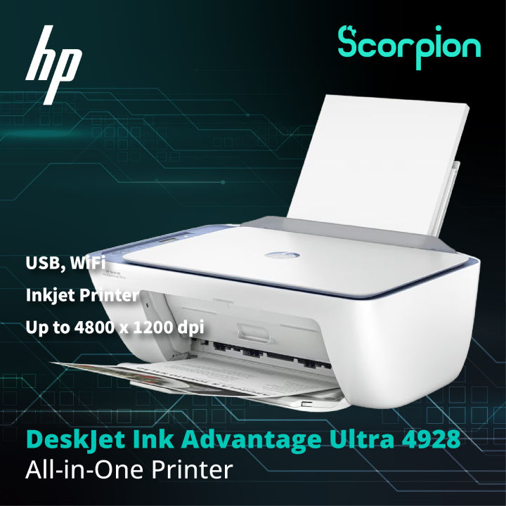 HP DeskJet Ink Advantage Ultra 4928 All-in-One Printer | Lazada