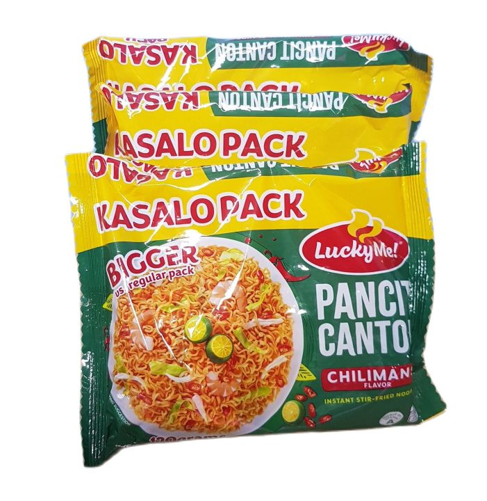 Lucky Me Instant Pancit Canton Chili-Mansi Flavor - Kasalo Pack (15 ...